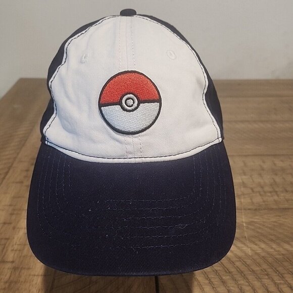 Pokemon | Accessories | Pokemon Pokeball Ball Strapback Cap Hat Blue ...